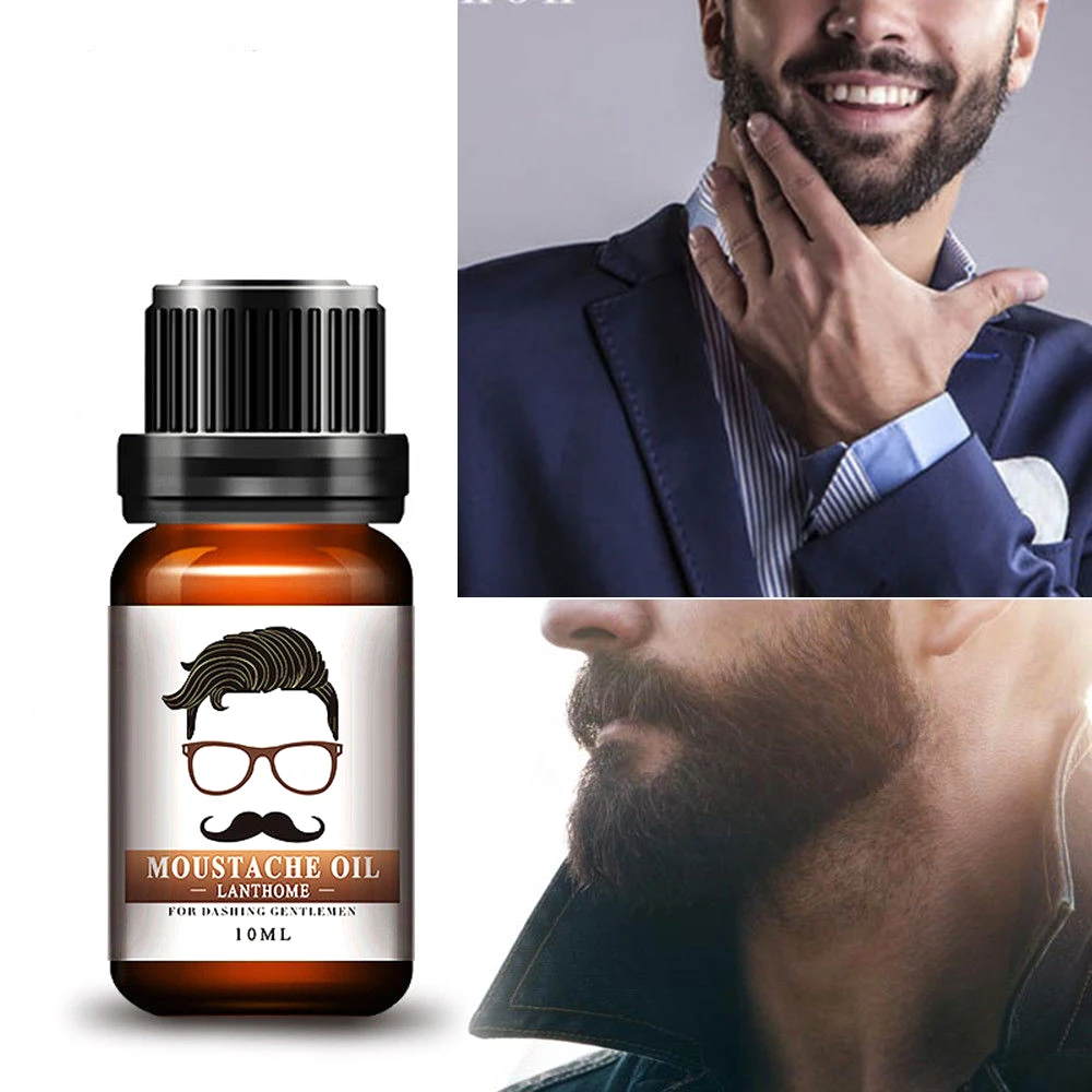 Men Beard Growth Oil Eyebrow Eyelash Hair Growth Treatments Liquid Essence Portable 1pc In Hair