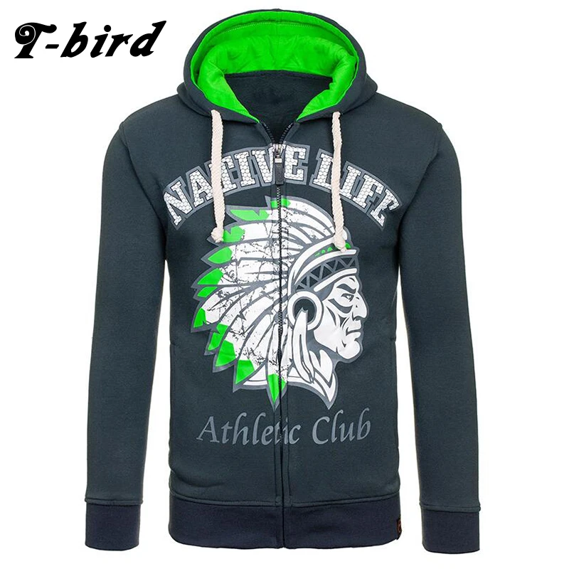 T bird 2017 nuevos Hoodies DE LA MANERA hombres de la marca indios 3D ...