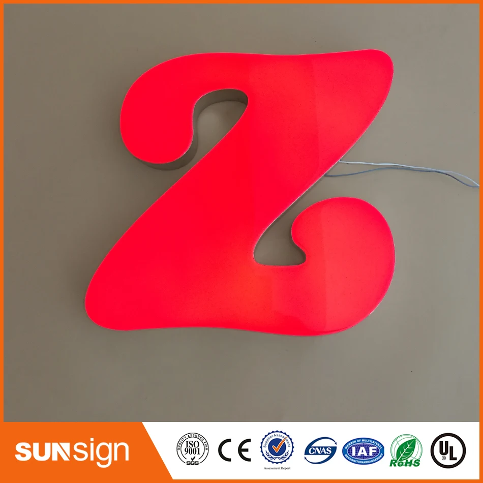 Custom Made Portable Commercial Advertising Signages Led 3d Epoxy Resin ...