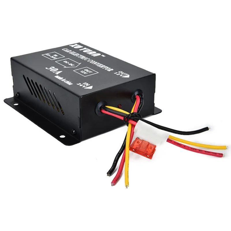 DC DC Transformer 24V To 12V/ 30A / 360W Car Truck DC Power Supply Buck ...