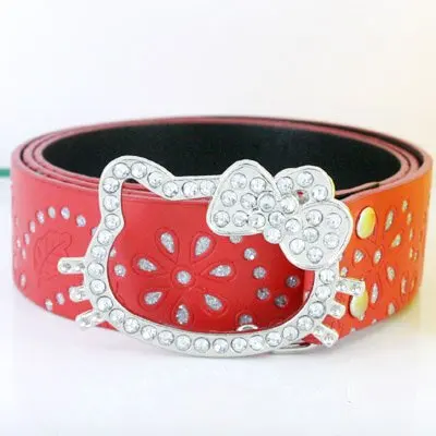 Wholesale,Hello Kitty Head Metal Buckle Waist Chain Belt hello kitty ...
