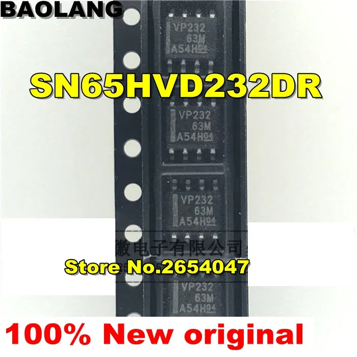 O envio gratuito de 100 pçs/lote SN65HVD232DR SOP8 VP232 SN65HVD232 ...
