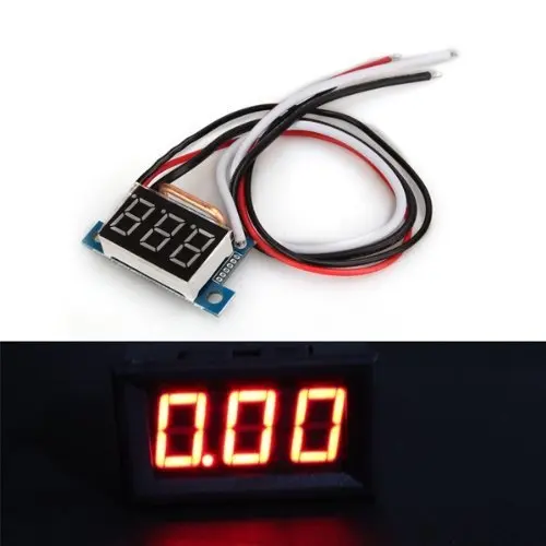KSOL Digital LED Ammeter AMP Panel Power Indicator Ammeter DC0 10A Red ...