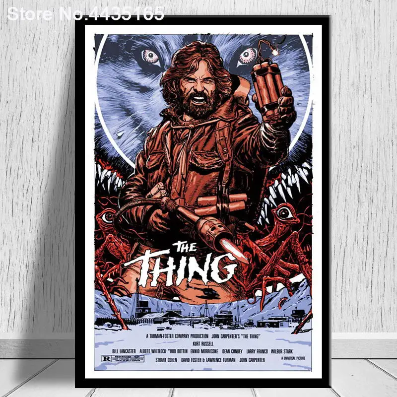 9x7 John Carpenters The Thing handmade movie mini poster wood art ...