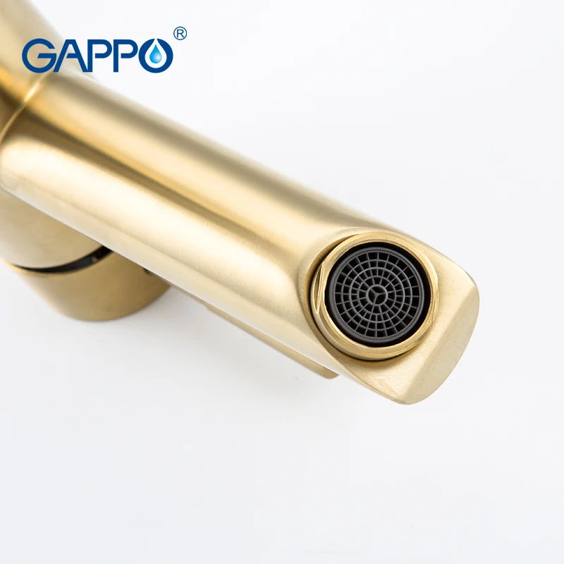 GAPPO смеситель для ванной комнаты Золотой кран для ванной комнаты Смеситель для холодной и ...