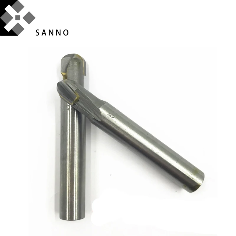 Ball Head Milling Cutter R5 - R40 Tungsten Steel Straight Shank Outside ...
