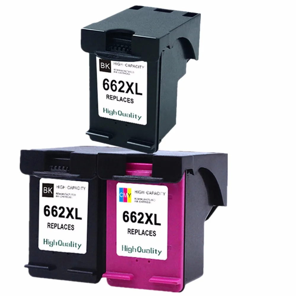 Cartuchos de tinta refabricados para HP662 XL 662XL HP662 HP662XL ...
