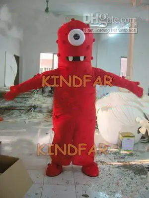 Hot sale 2014 Adult New Gabba Gabba Muno Mascot Costume Adult ...
