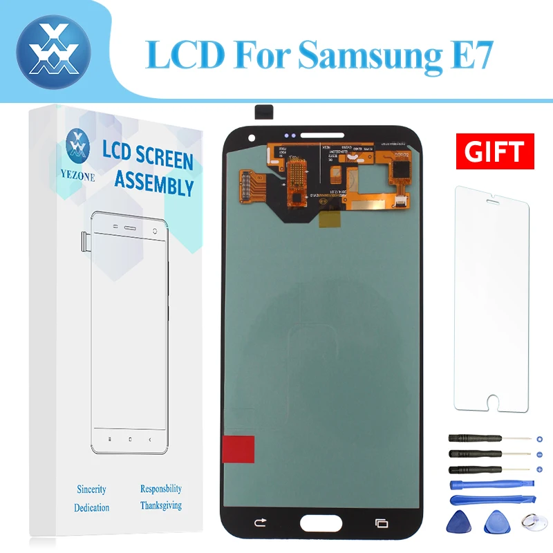 Amoled三星銀河e7 e700液晶E7000 E700F E7000 e7009液晶表示画面タッチデジタイザーアセンブリの交換+ツール|携帯電話用液晶ディスプレイ| - AliExpress