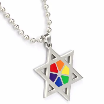 LGBT Pride Rainbow Pentagram Pendant Necklace - Queerks™