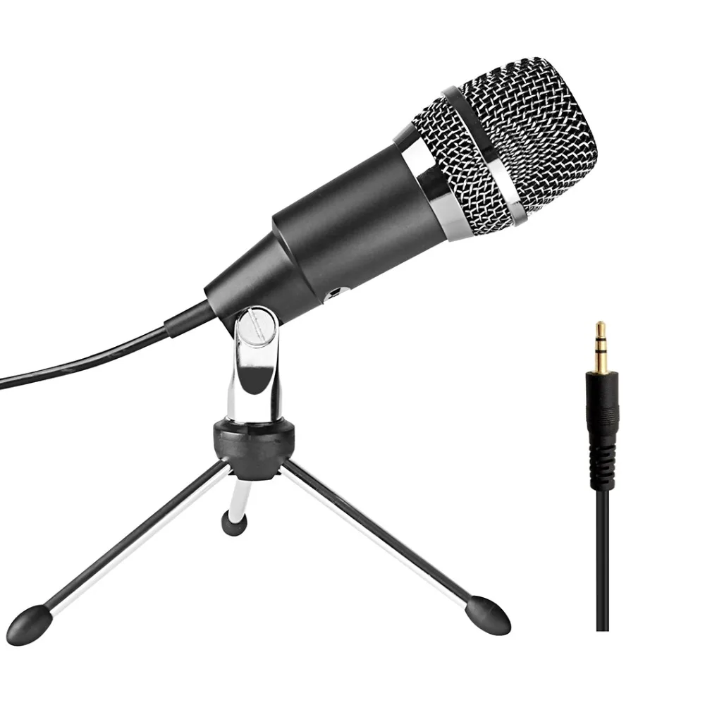 Fifine microfone com plugue de 3.5mm para rádio on line, conversa para ...