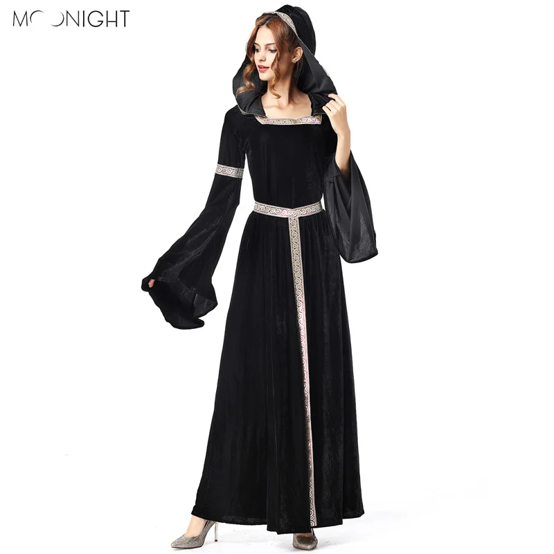 MOONIGHT Halloween Witch Costumes For Women Cosplay Queen Of Witch ...