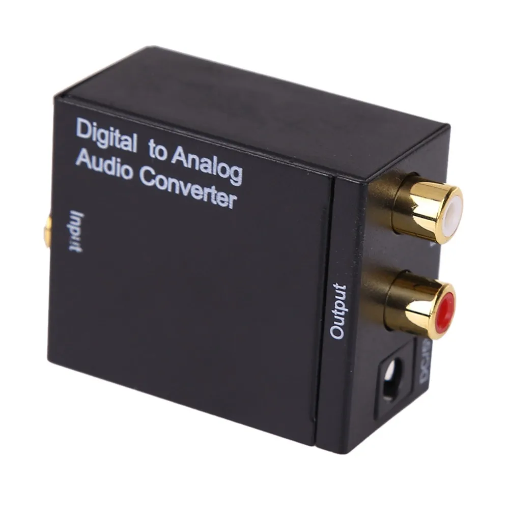 Digital To Analog Audio Converter Adapter Digital Adaptador Optic Coaxial Rca Toslink Signal To