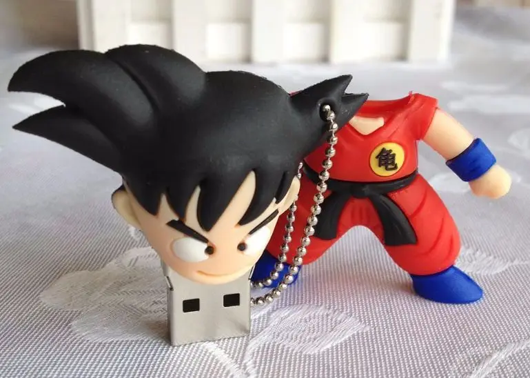 10pcs/lot Real capacity pen drive cartoon Dragon Ball SON GOKU gift 4gb ...