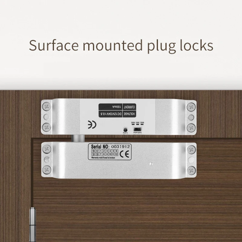 Electric Bolt Lock For Fully Frameless Door Access Control System Door ...