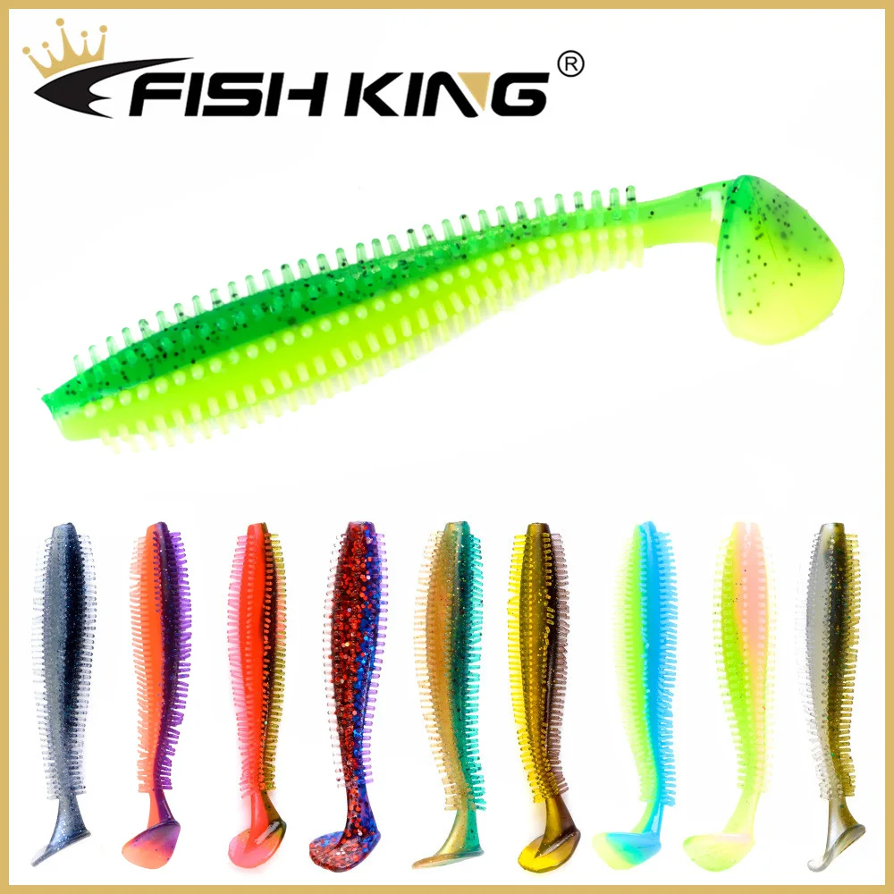 FISH KING Hedgehog Spiky Shad 90mm 120mm Fishing Soft Lure Sea Cucumber ...
