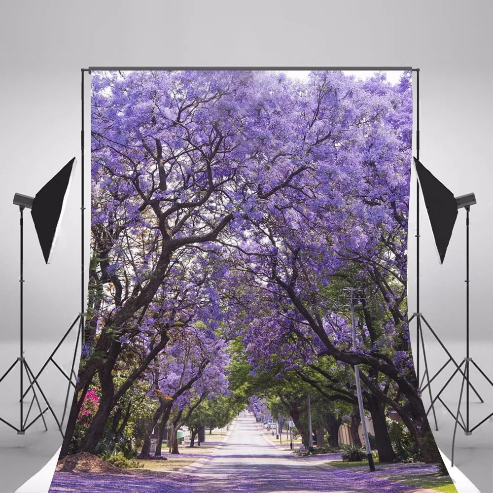 Romantic Purple Forest Background Wedding Outdoor Photo Backgrounds ...