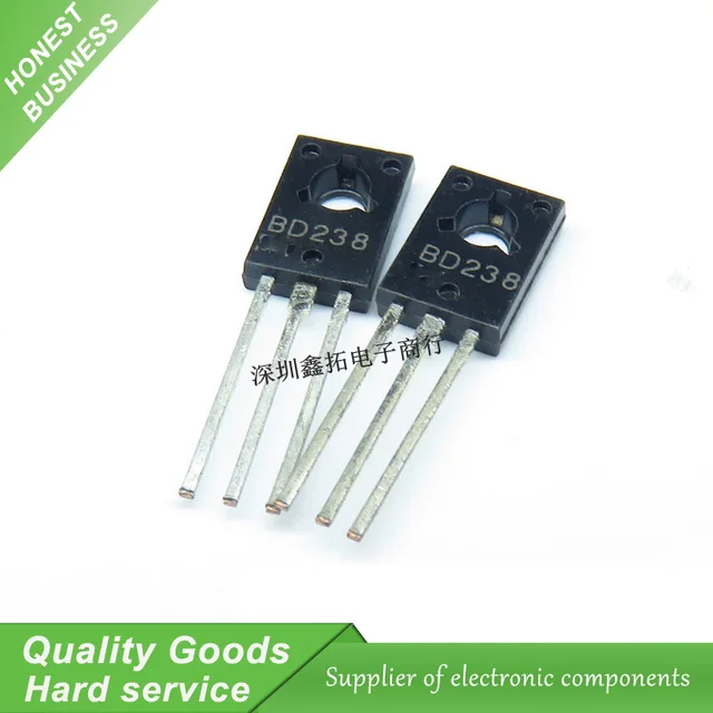 50pcs/lot BD238 TO 126 PNP 80V 2A Transistor TO126 New Original Free ...