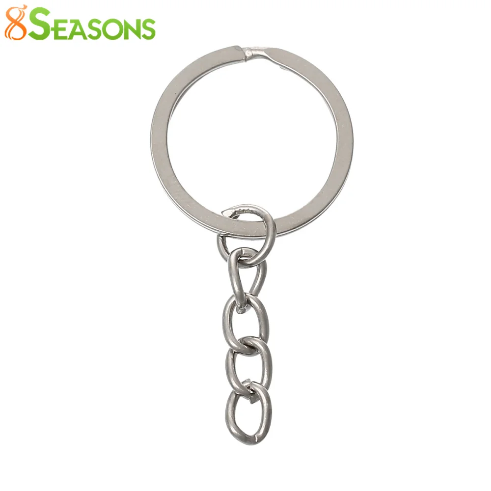 Aliexpress.com : Buy 8SEASONS Key Chains & Key Rings Round Silver Tone ...