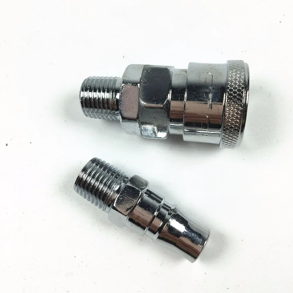 공압 피팅 1/4 "PT 스레드 에어 커플러 퀵 커넥터 SM20 + PM20, 2 개|air coupler quick ...