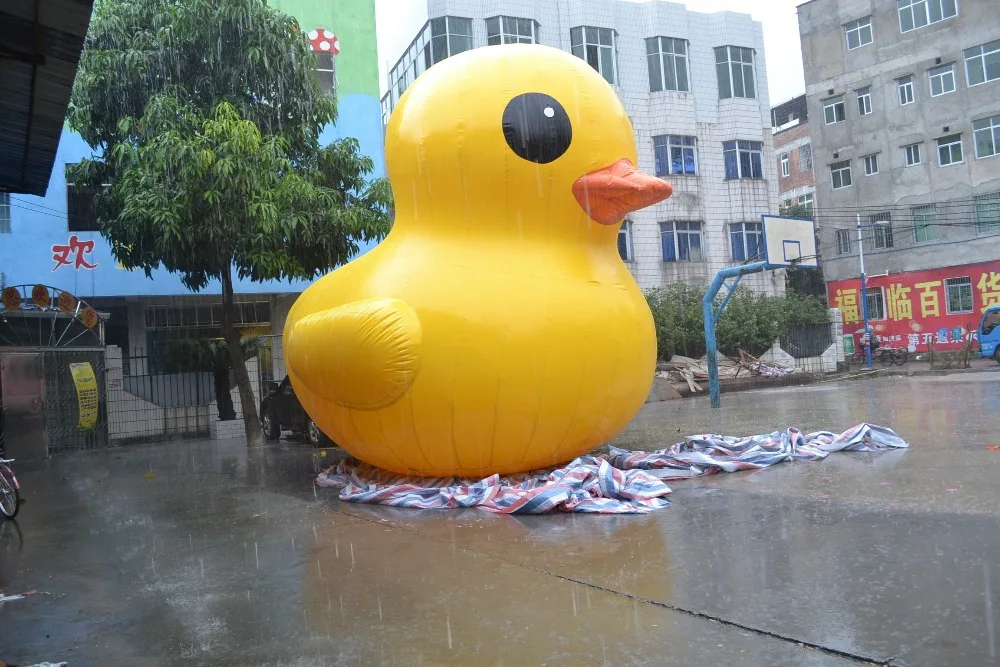 Giant High Quality Yellow Inflatable Duck Big Inflatable Cartoon Model ...