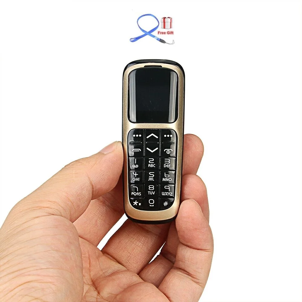 Mini-tel-fono-m-vil-V2-Quad-Band-Bluetooth-Dialer-0-66-pulgadas-Tarjeta ...