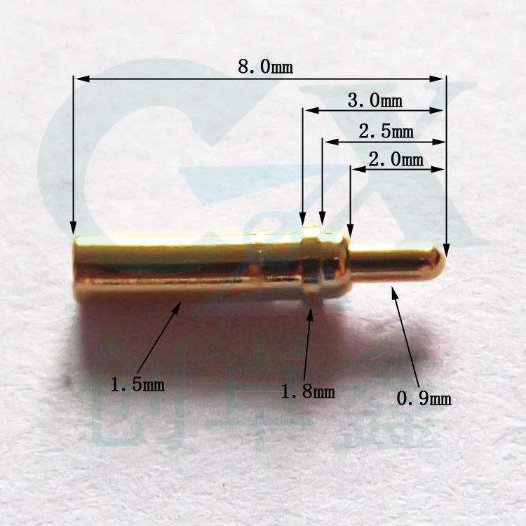 SMT male 8pin precision pogo pin connector spring loaded - buy at the ...