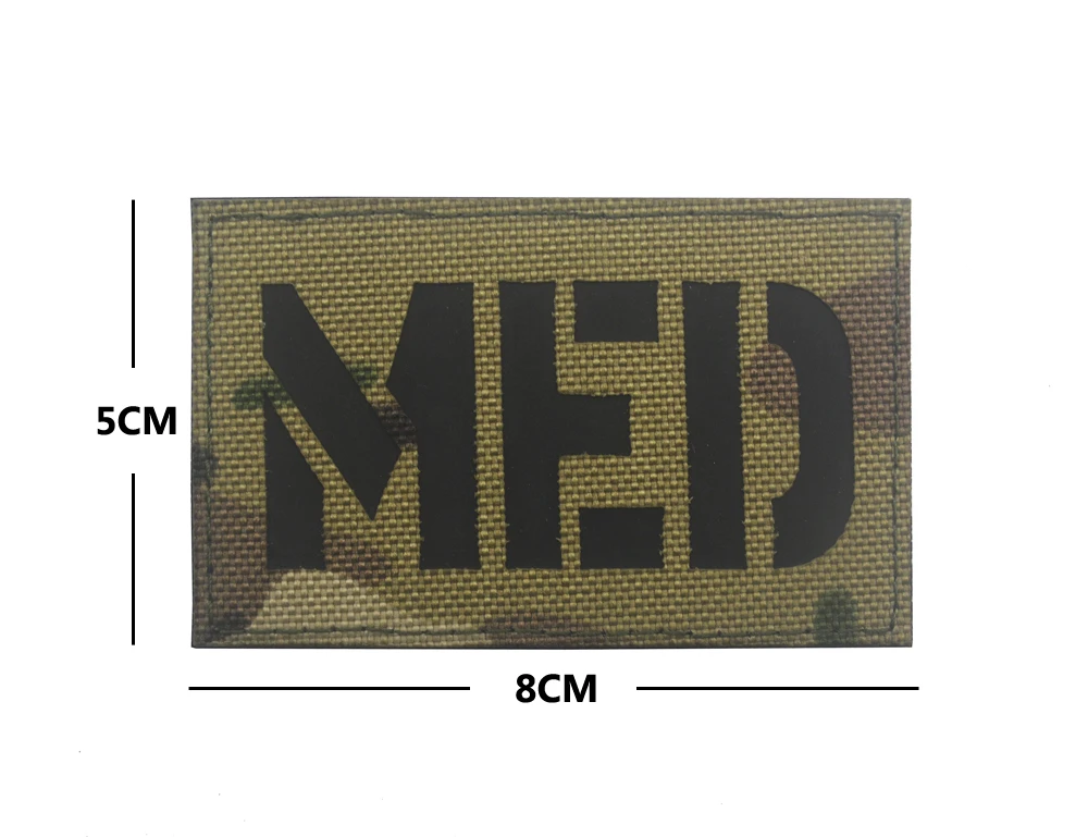 IR Multicam Infrared MED Medical MEDIC Patches pvc EMS EMT Tactical ...