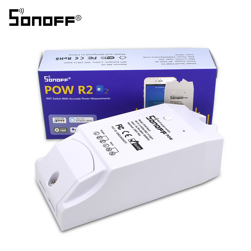 Αγορά Έξυπνα ηλεκτρονικά | Sonoff Pow R2 15A Smart Wifi Switch Power ...