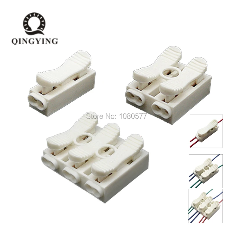 20pcs-1pin-2pin-3pin-Push-Quick-Wiring-Terminals-Cable-Connector-no ...