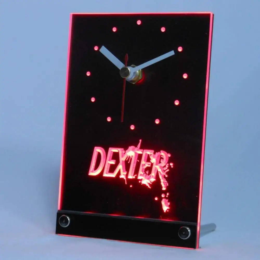 Tnc0228 Dexter Morgan Table Desk 3d Led Clock - Wall Clocks - AliExpress