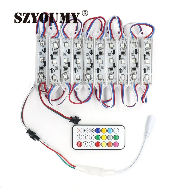 Szyoumy Led Pixel Digital Module 3leds 2811 Ic 5050 Rgb Smd Dc 12v Led ...