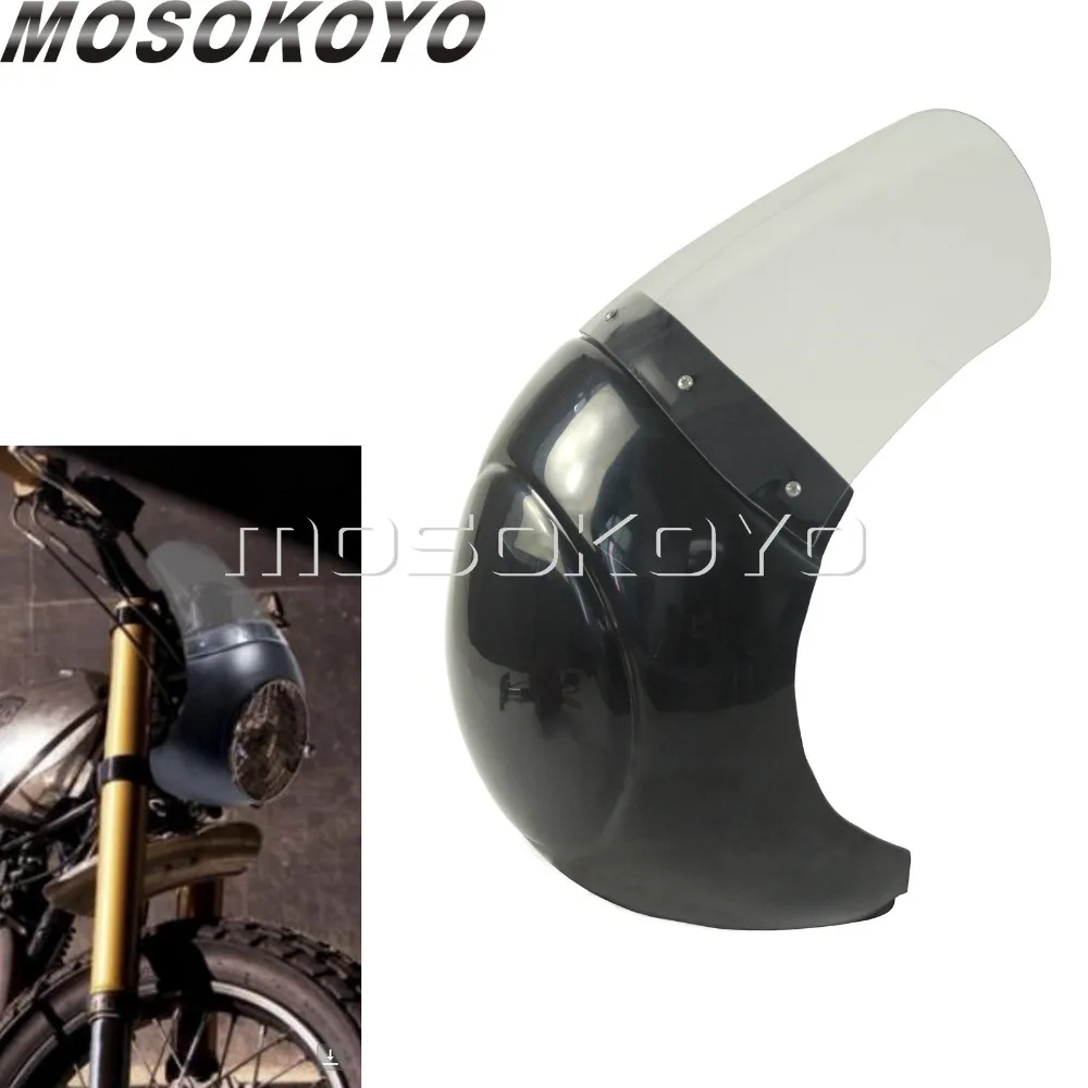 Universal-Cafe-Racer-Mask-with-Windshield-Bullet-Headlight-Fairing ...