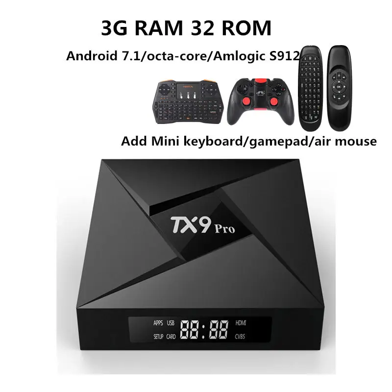 Aliexpress.com : Buy TX9 Pro Android TV Box 3G RAM 32G ROM Android 7.1 ...