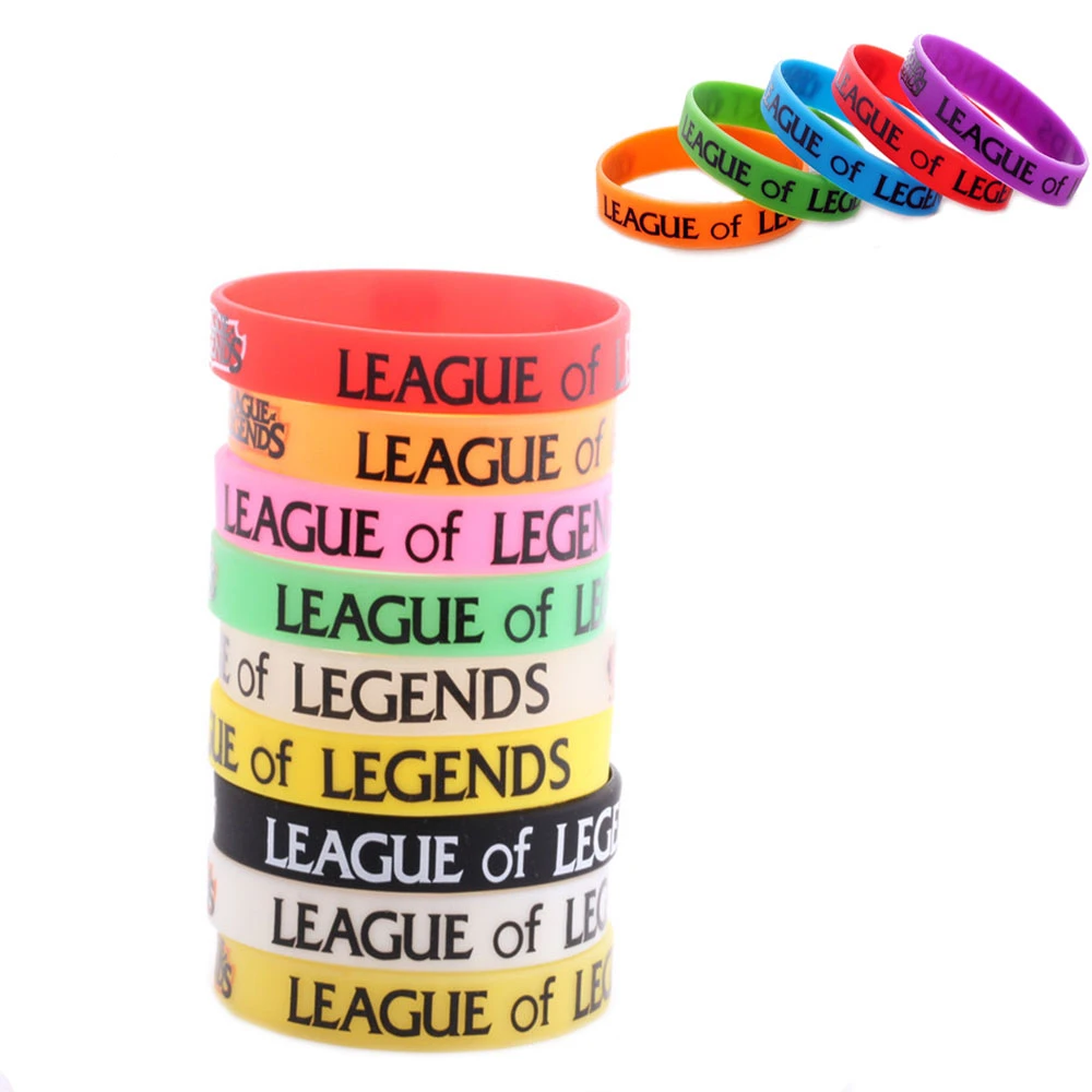 LOL League of Legend Silicone Bracelets Heroes SUPPORT TOP JUNGLE ADC ...