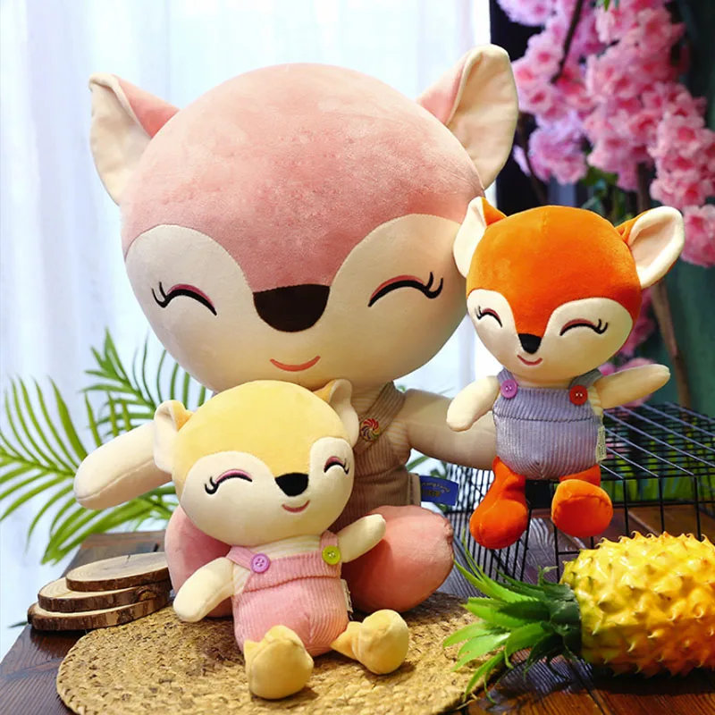 Stuffed Toys Plush Animal Toy Cute Kawaii Fox Doll Toy Cartoon Fat Fox ...