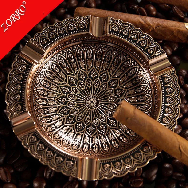 ZORRO Brass ashtray Cigarette Ashtray table classical Ash Holder for ...