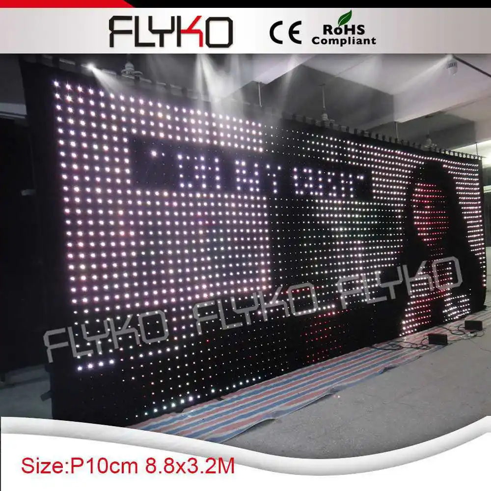 velvet cloth led strip flashlighting decoration led stage backdrop|led ...