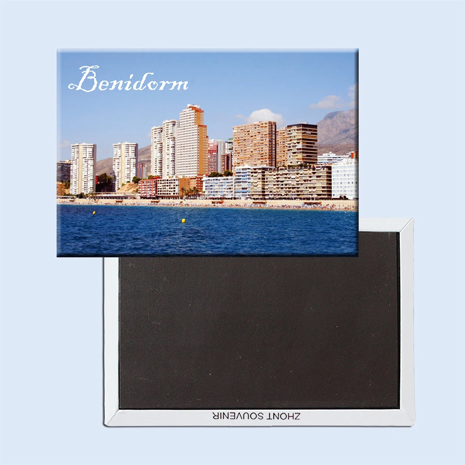 Benidorm-in-eastern-Spain-on-the-Mediterranean-coast-Fridge-Magnets ...