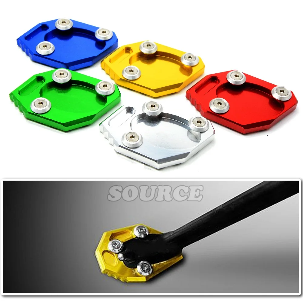 Cnc Aluminum Motorcycle Side Stand Pad Enlargement Plate Kickstand
