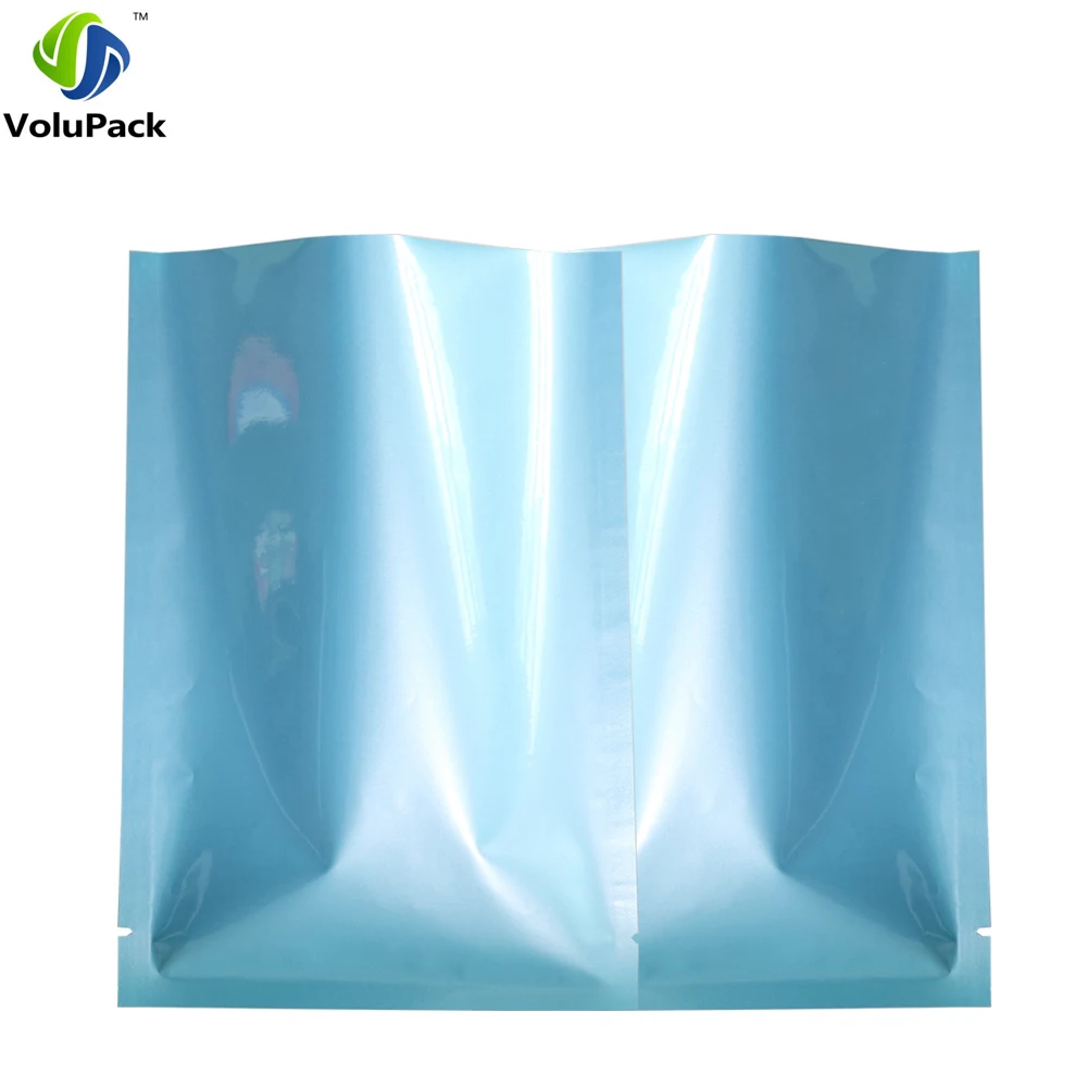 10x15cm(4x6in) 100x Glossy Blue Flat Pouch Heat Sealable Sachets food ...