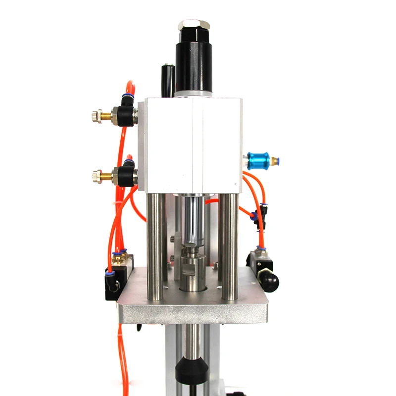 Pneumatic Liquor Pressing Cap Capping Machine Lid Caps Press Locking ...