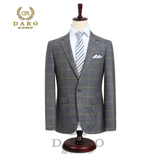 2023 DR DARO UOMO Mens Suit Slim Fit Casual Blazer one button for ...