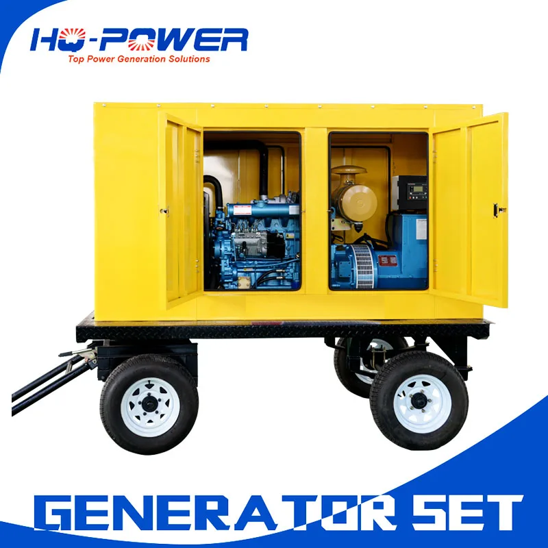 מוצר - low price 75kw 90kva mobile type waterproof diesel generator