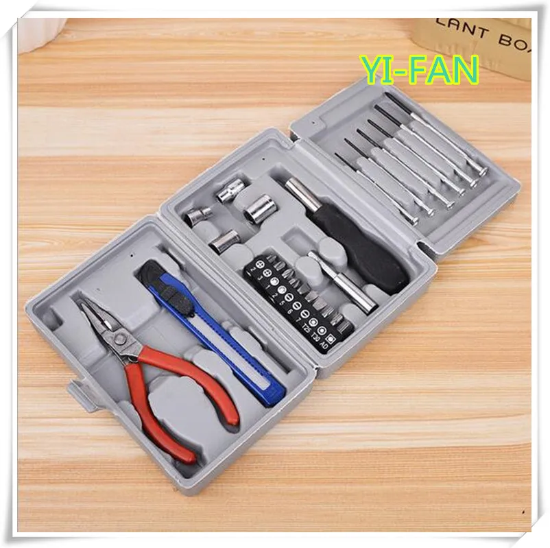 24pcs Mini Toolbox Set Hardware Tools Set Screwdriver Set Easy to carry ...