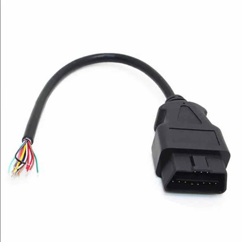 Aliexpress.com : Buy OBD2 16Pin Male Plug Socket cable OBD Male ...