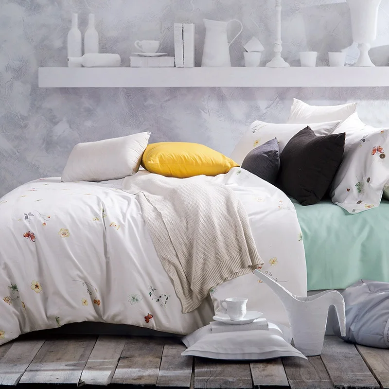 Posodono Luxury Duvet Cover With Zipper 100 Egyptian Cotton Quilt Or