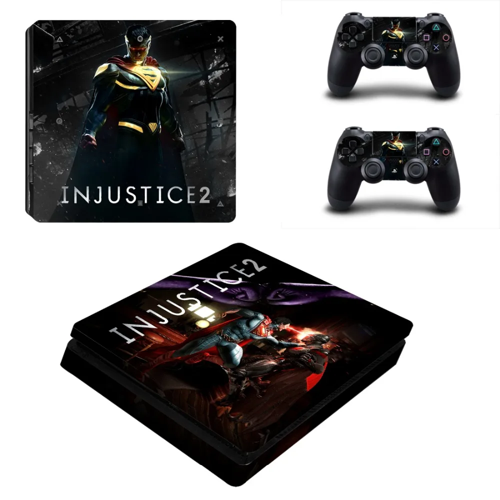 Injustice 2 Skin Sticker for PS4 Slim Console and Controller ...