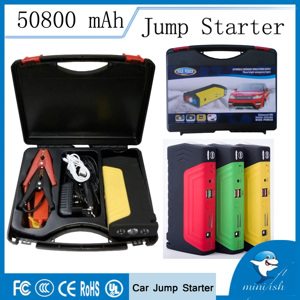 High Performance MiniFish Multi function Portable Car Jump Starter 12V ...