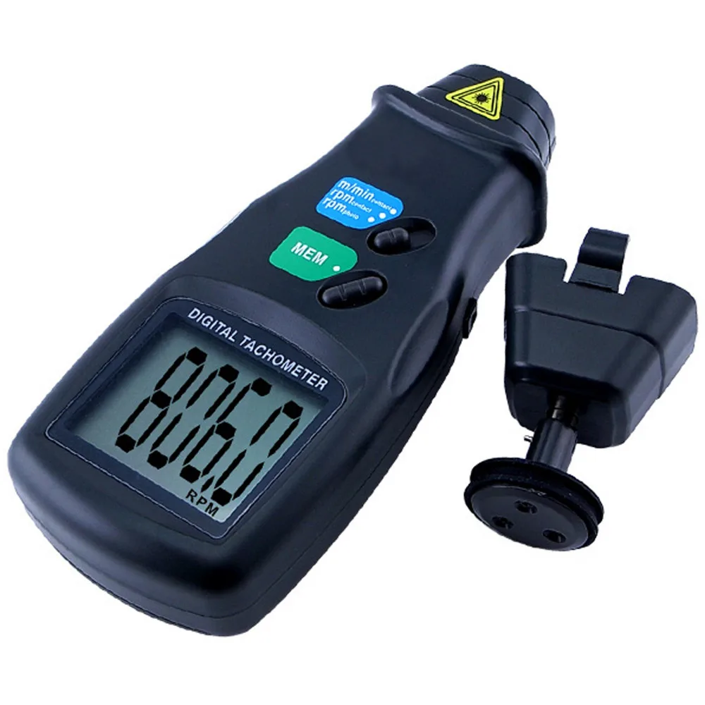 Digital-2-in-1-Laser-Sensor-Photo-Contact-Tachometer-Tach-99-999-RPM ...
